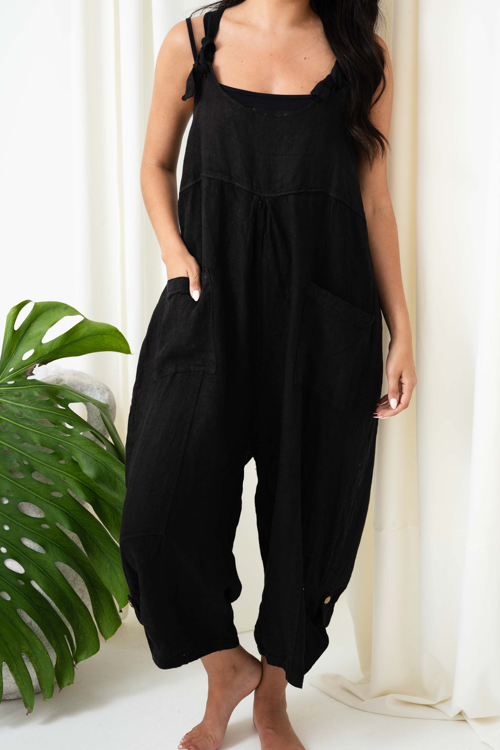 Jovie Baggy Jumpsuit | Black – Portofino Clothing